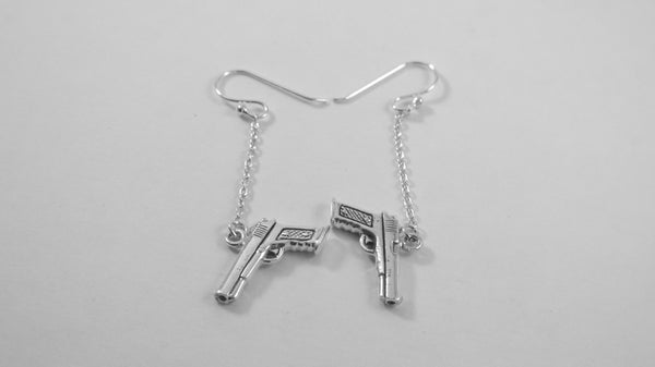 Glock Earring on Chain – Minx Jewelry